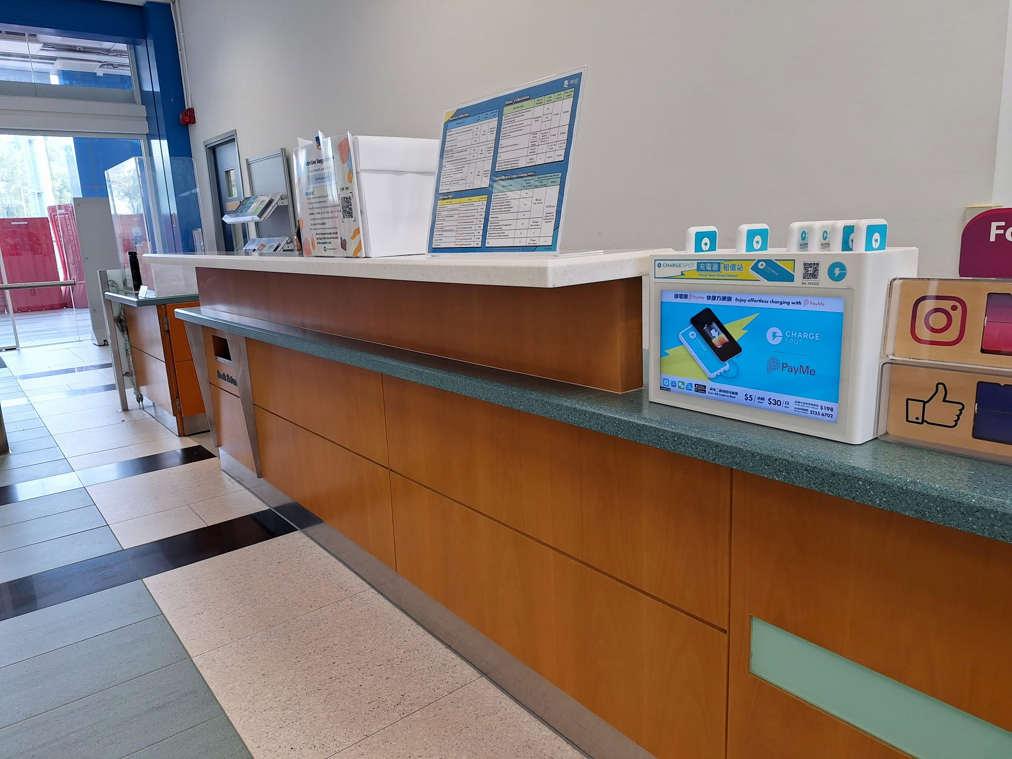 ChargeSpot - Facilities - Using the Library - HKBU Library